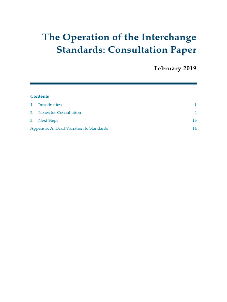 Operation of The Interchange Standards | PDF | Credit Card | Economies