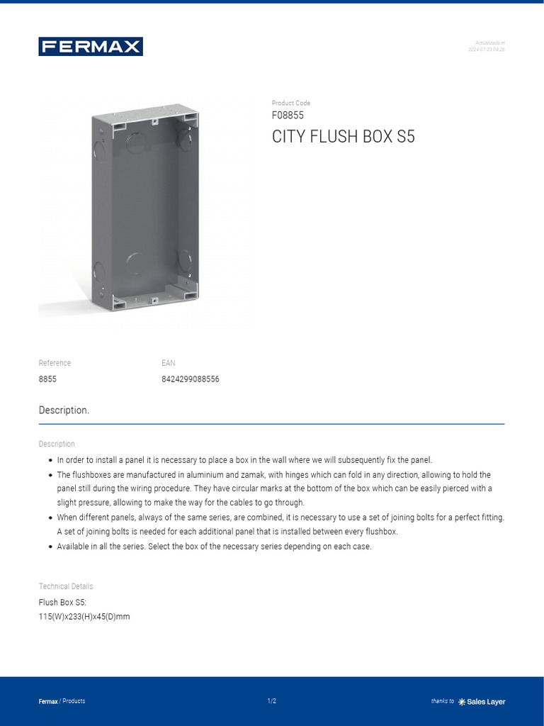 f08855 City Flush Box s5 | PDF