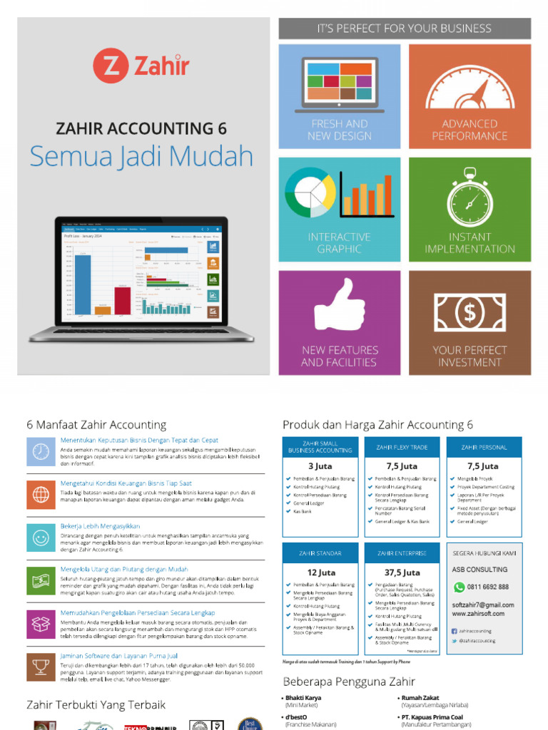 Harga dan Training Zahir Accounting 6 | PDF
