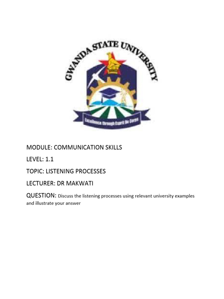 Communication Skills Writeup | PDF | Communication | Cognition
