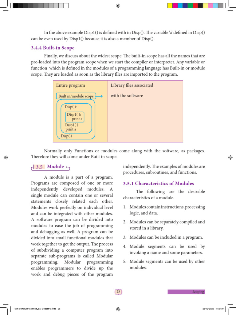 ALGORITHMS | PDF | Scope (Computer Science) | Class (Computer Programming)