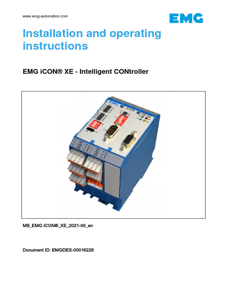 MB - EMG iCON® - XE - 2021-00 - en | PDF | Safety | Icon (Computing)