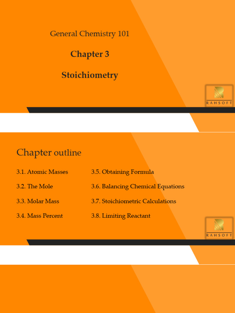 Stoichiometry: General Chemistry 101 | PDF | Stoichiometry | Mole (Unit)