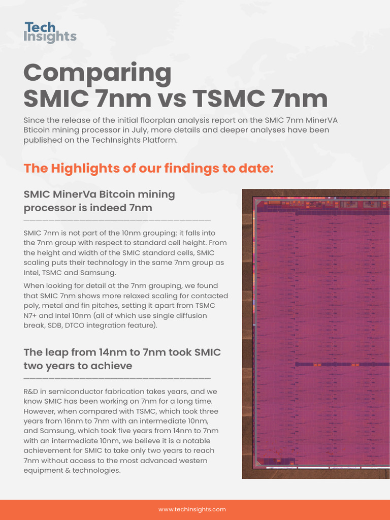 中芯国际7nm与台积电7nm的比较【英文】 | PDF | Semiconductor Device Fabrication ...