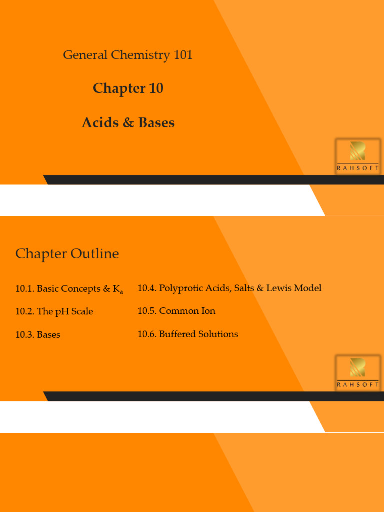 Acids & Bases: General Chemistry 101 | PDF | Acid | Ph