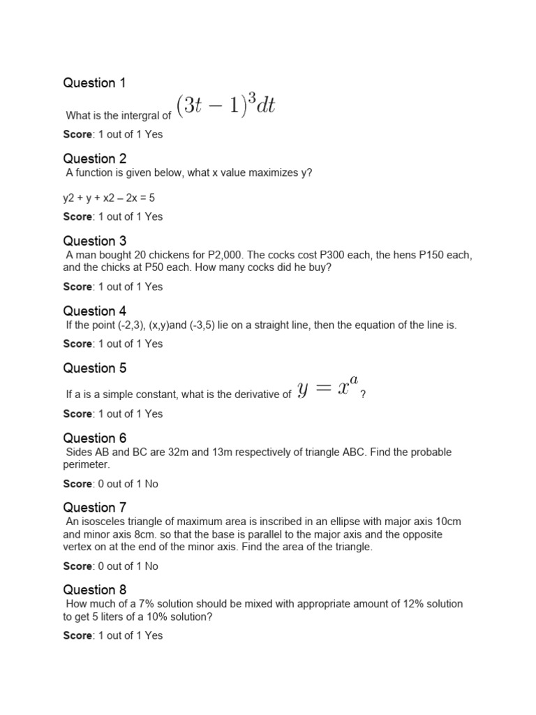 Math 1 | PDF | Triangle | Area