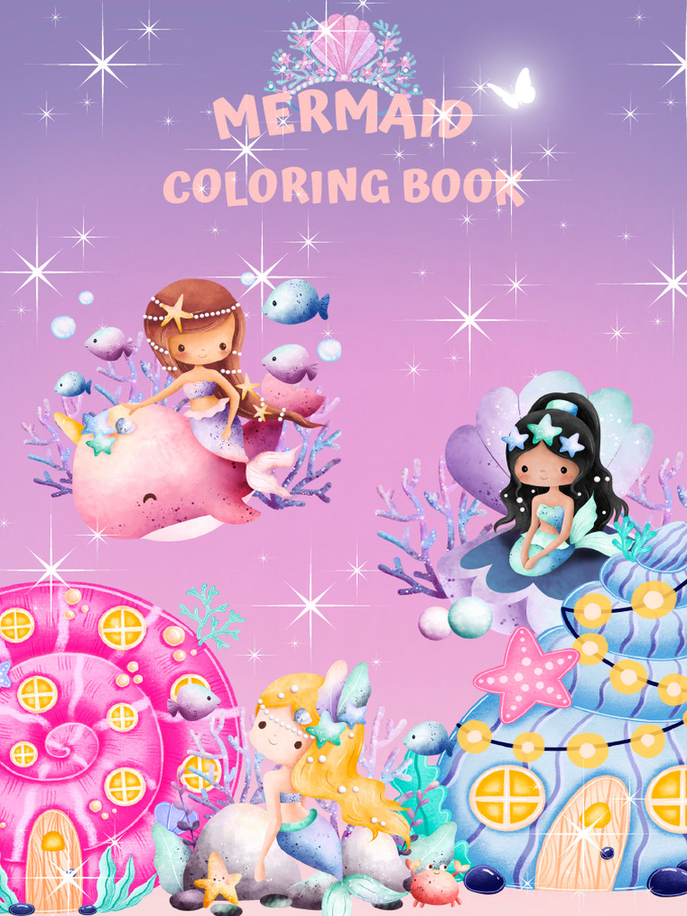 Mermaid Coloring Book | PDF