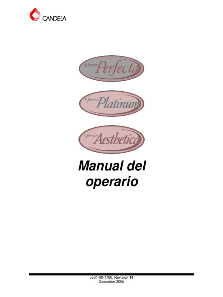 Manual del Operario del Láser Vbeam | PDF | Enchufes y tomas de ...