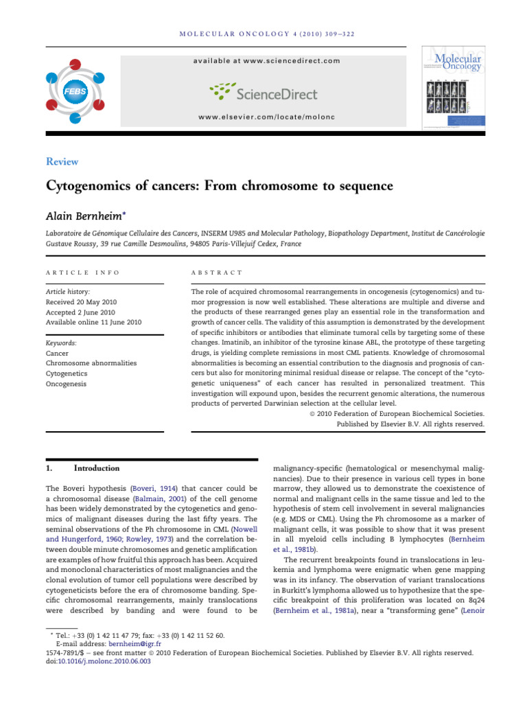 Cytogenomic 2010 | PDF | Fluorescence In Situ Hybridization | Cytogenetics