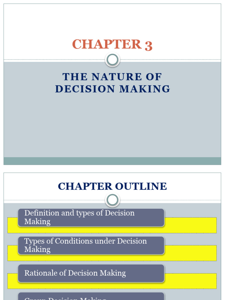 Understanding Decision Making Processes | PDF | Decision Making | Group ...