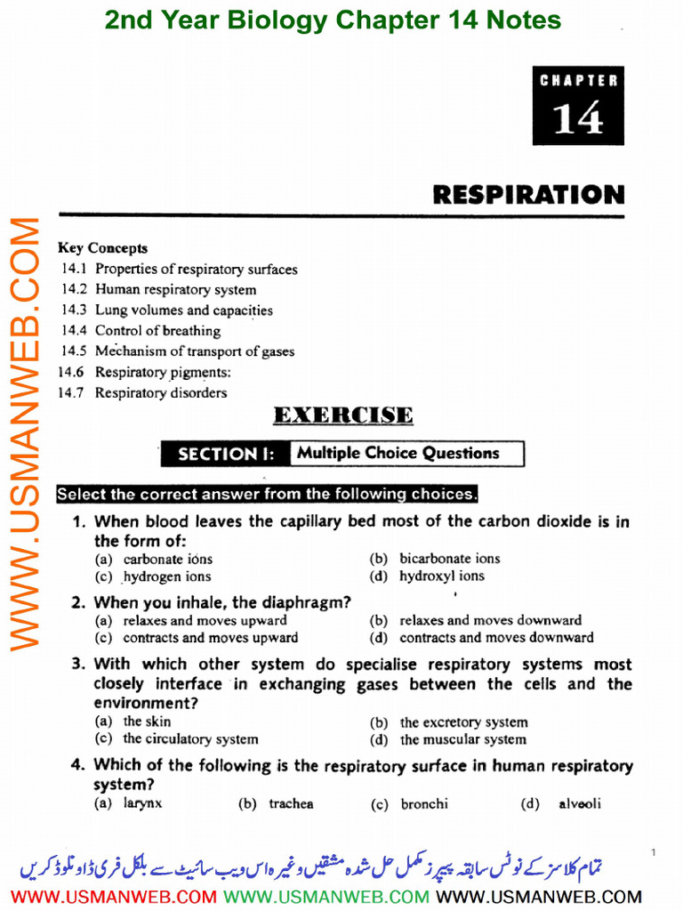 12th Biology CH 14 Notes | PDF