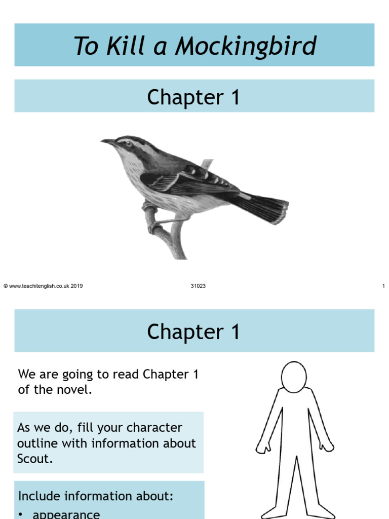 To Kill A Mockingbird Chapter 1 Lesson | PDF | To Kill A Mockingbird