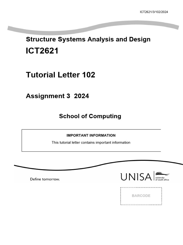Assignment 3 ICT2621 2024 | PDF | Computing | Information Technology