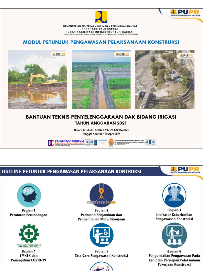 FGD Modul Petunjuk Pengawasan Pelaksanaan Konstruksi | PDF | Teknologi & Rekayasa