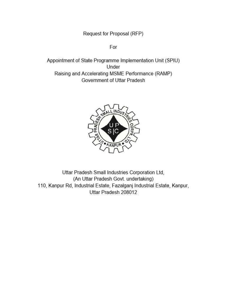 RAMp PDF 1 | PDF | Request For Proposal | Factoring (Finance)