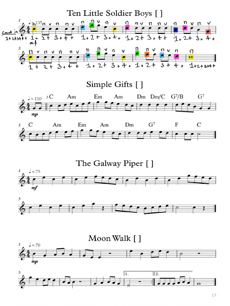 Ten Little Soldier Boys | PDF