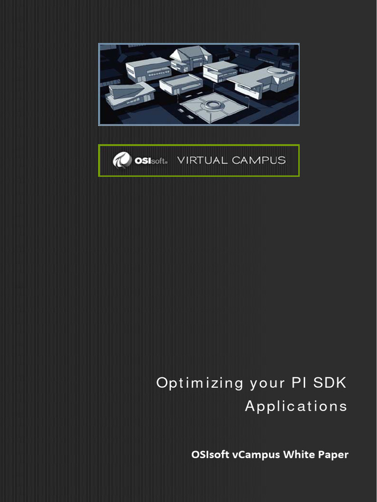 White Paper Optimizing Your PI SDK Applications | PDF | Software | Computing