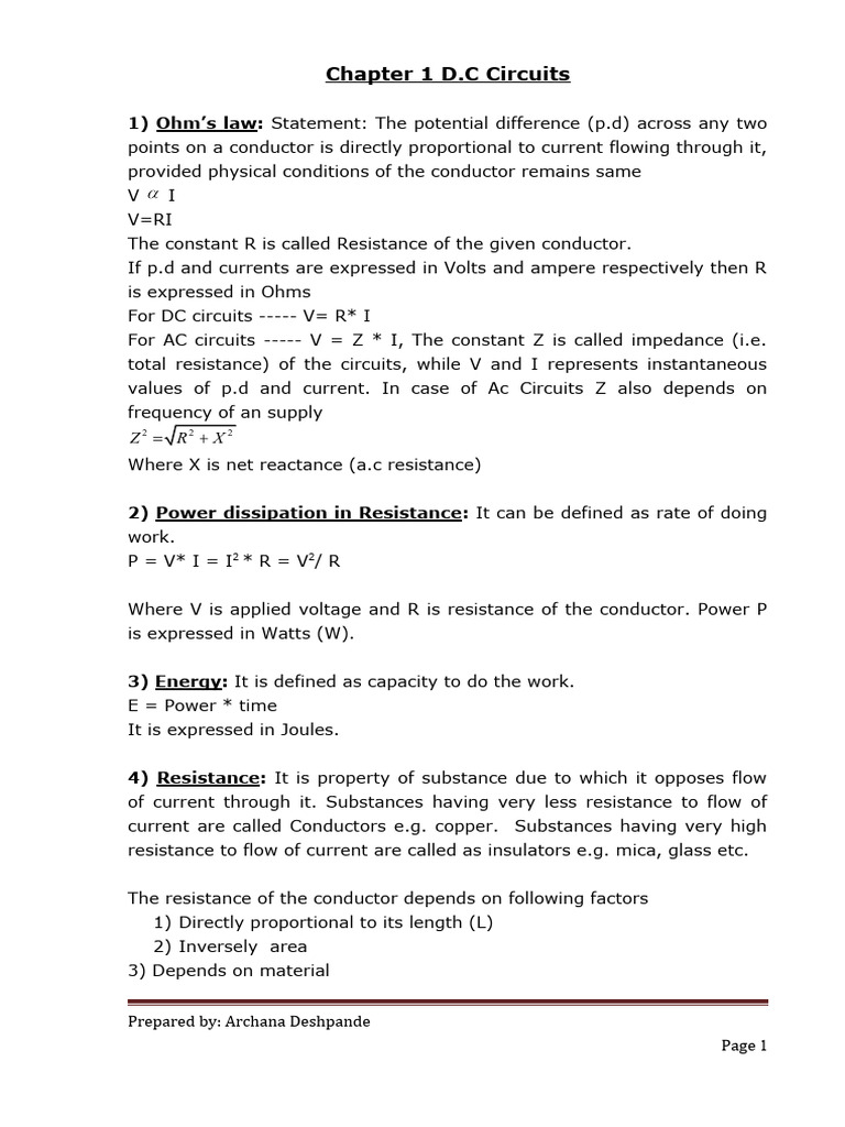 DC Circuits | PDF | Series And Parallel Circuits | Electrical Resistance And Conductance