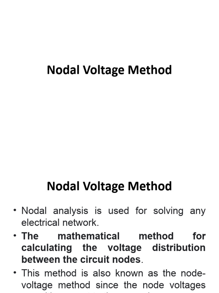 Nodal Analysis | PDF