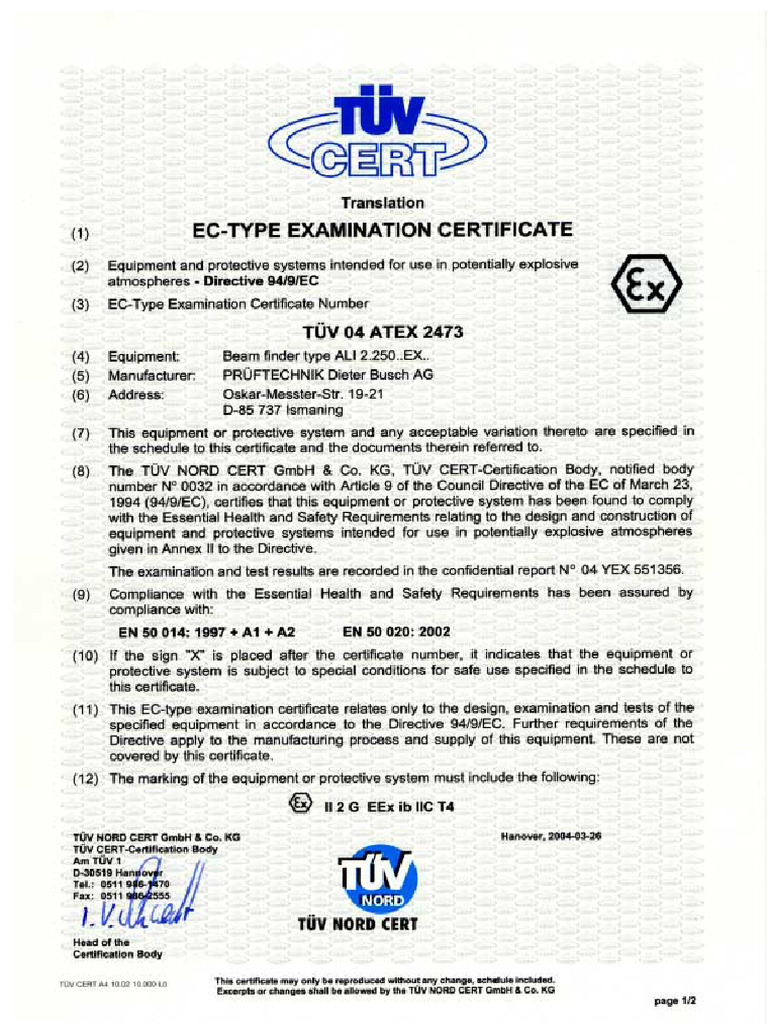 ATEX 2473 Beamfinder | PDF
