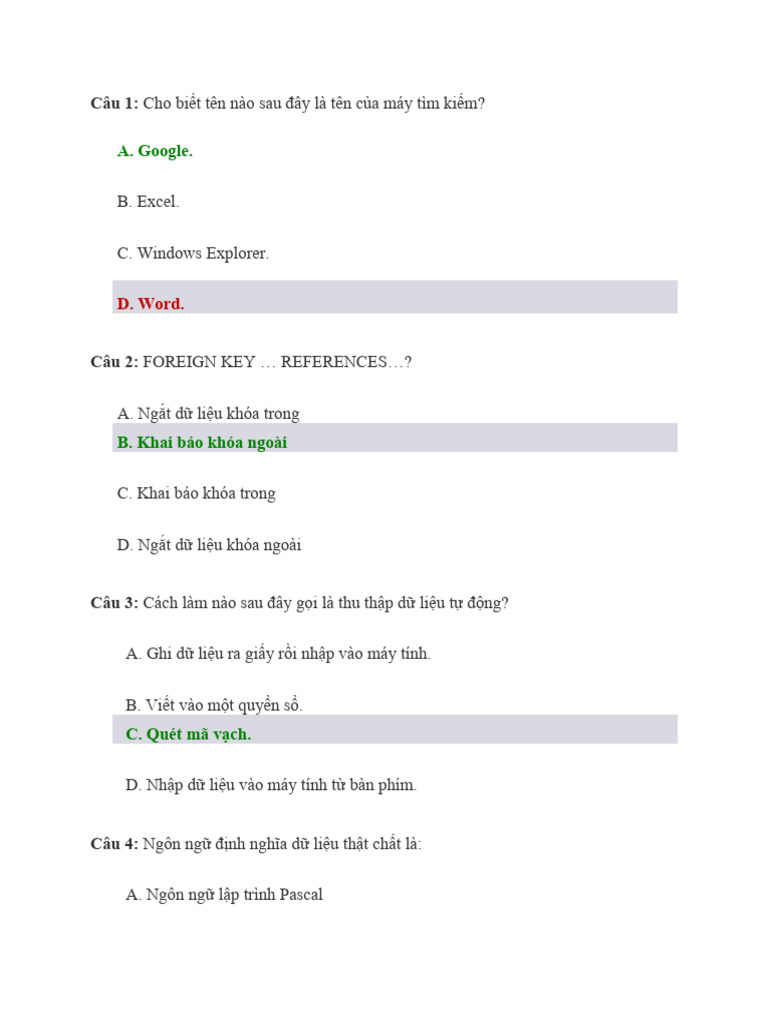 TN Tin Cuoi hk1 | PDF