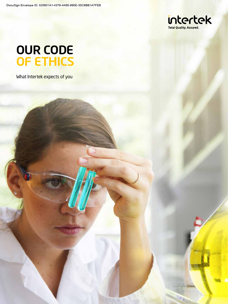 HR12 - 0020 - Intertek Code of Ethics Brochure 20 | PDF | Bribery ...