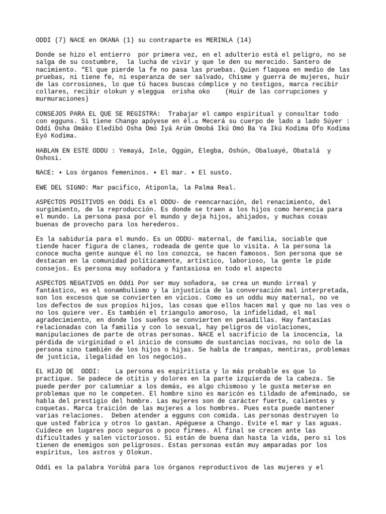 Oddi | PDF | Santeria