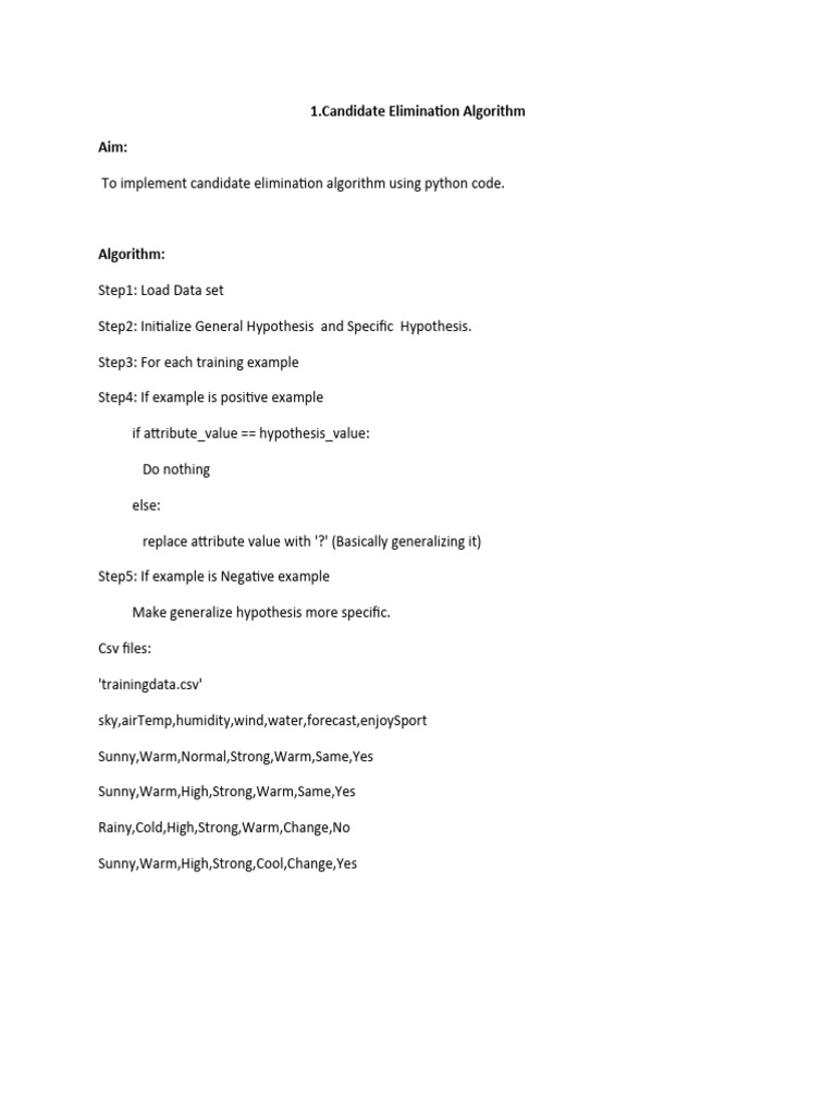 ML Lab Manual | PDF | Applied Mathematics | Algorithms ML Lab Manual | PDF | Applied Mathematics | Algorithms