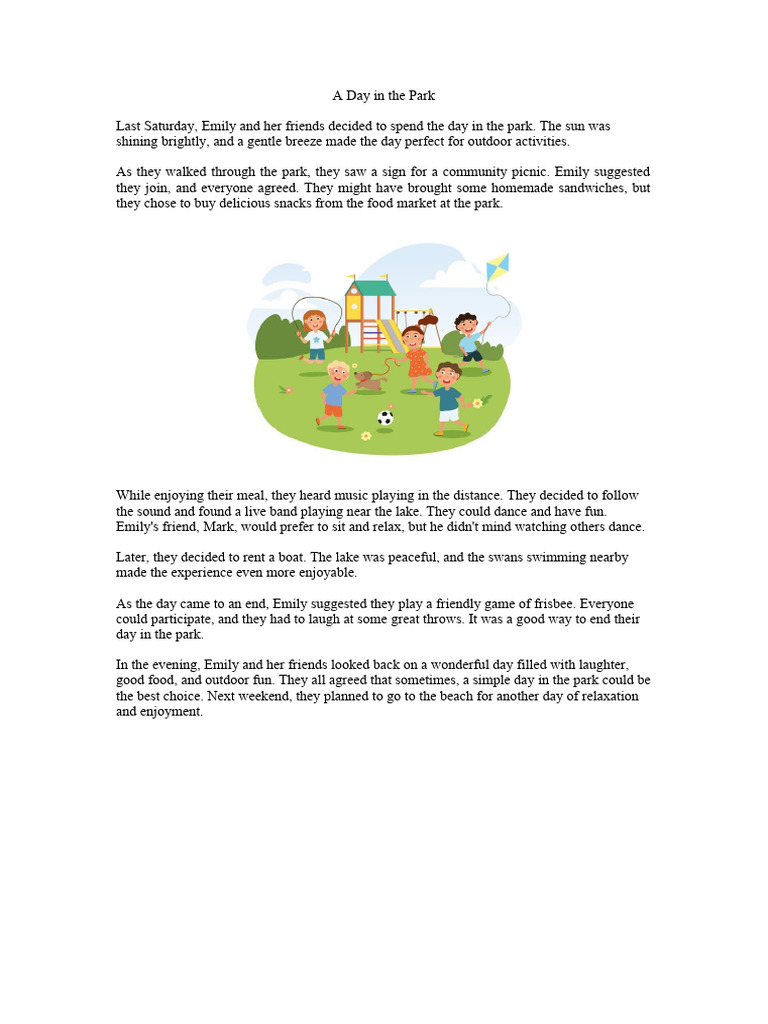 A Day in The Park | PDF | Picnic