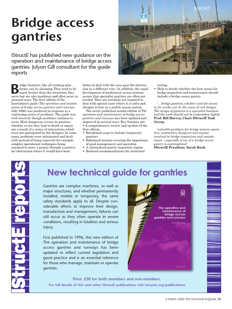 Bridge Access Gantries | PDF | Safety