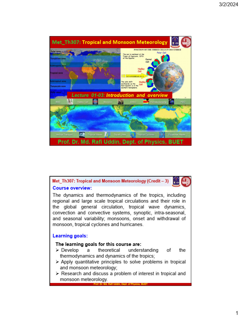 IntroductionToTropical andMonsoonMeteorology - Rafi - 2024 | PDF | Tropical Cyclones ...
