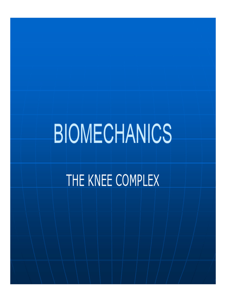 1 Knee | PDF | Knee | Musculoskeletal System