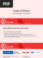 ACCA Code of Ethics Overview | PDF | Accountant | Confidentiality