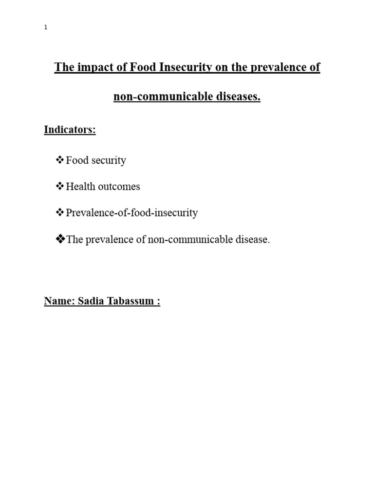 NAEAC Report (Sadia Tabasum) | PDF | Non Communicable Disease | Food ...