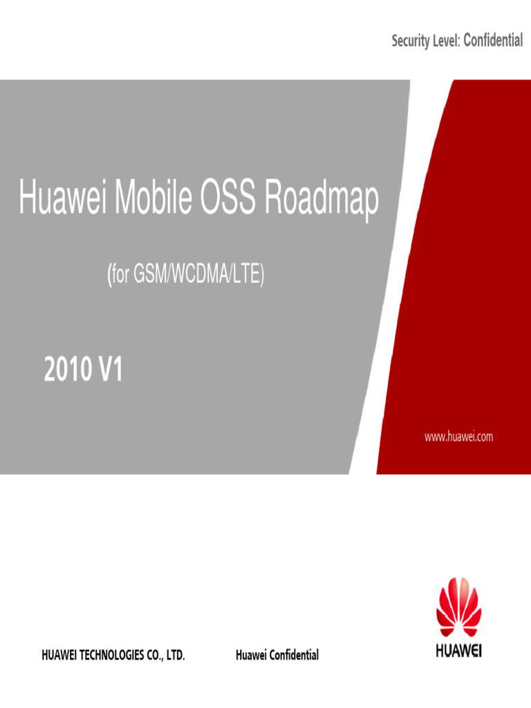 6 Huawei Mobile OSS Roadmap For GSM-WCDMA-LTE | PDF | Lte ...