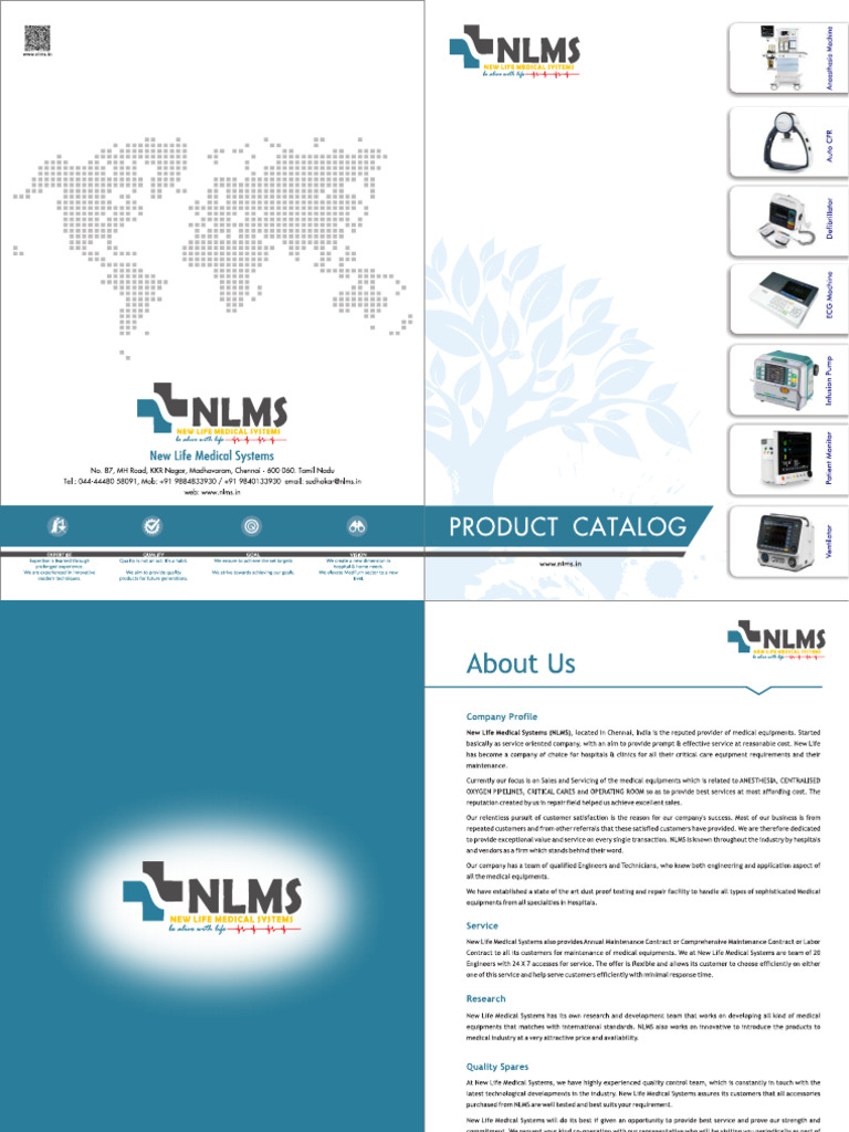 NLMS Brochure Product Catlog | PDF | Cardiopulmonary Resuscitation | Electronics