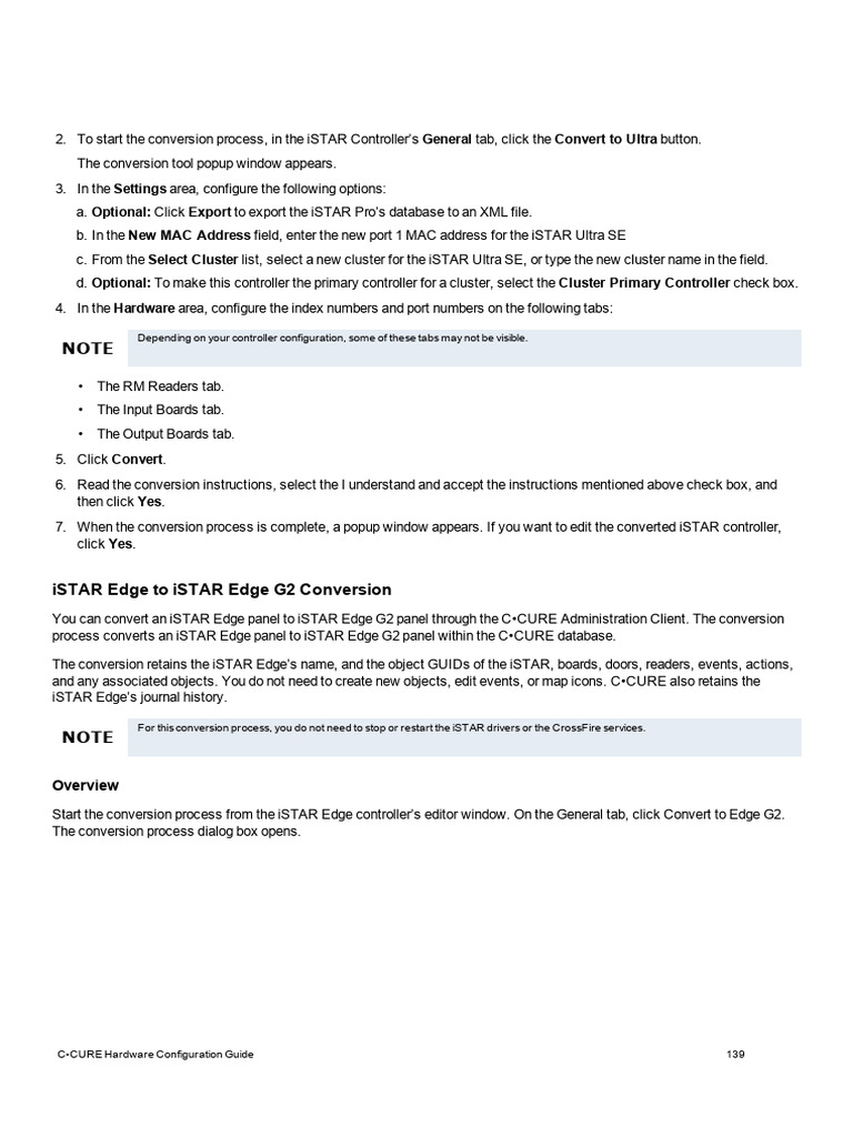 iSTAR Edge to G2 Conversion Guide | PDF | Computer Architecture ...