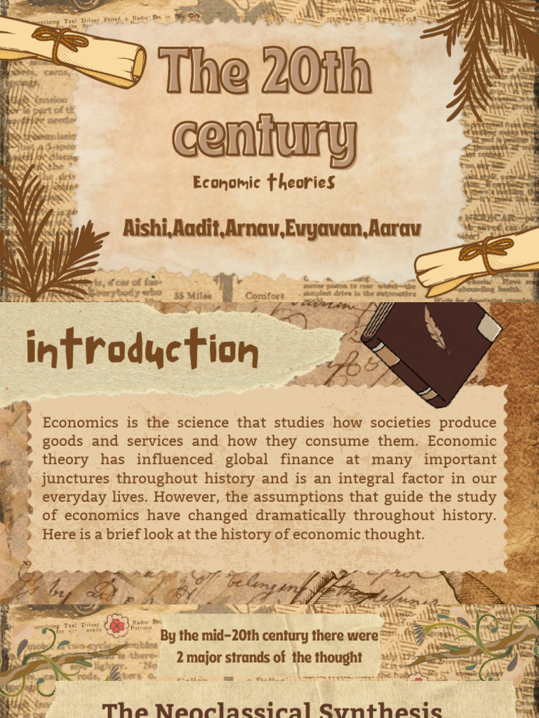 The 20th Century Economic Theories | PDF | Economics | Consumption ...