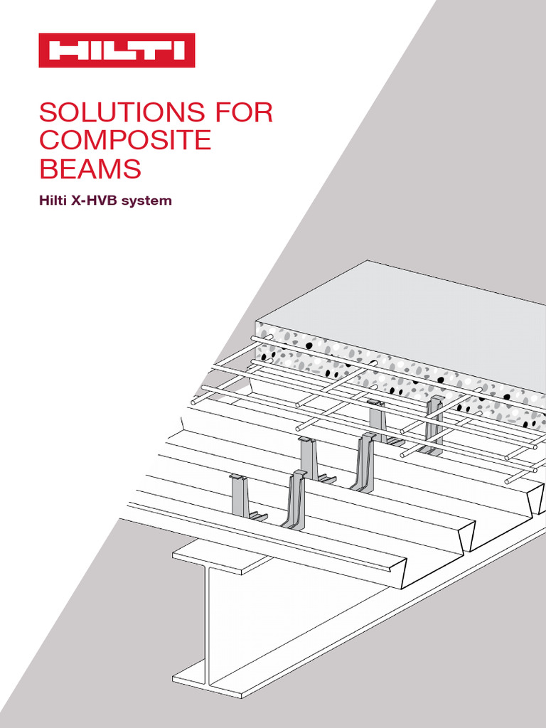 Hilti X-HVB Shear Connector Guide | PDF | Bending | Beam (Structure)