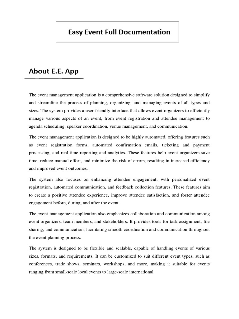 Easy Event Full Documentation With Code | PDF | Android (Operating ...