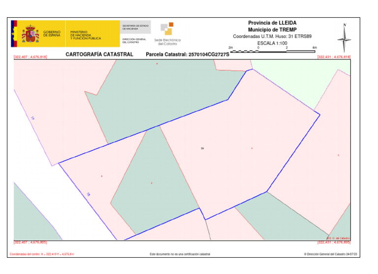 Cartografía de Parcelas Catastrales | PDF