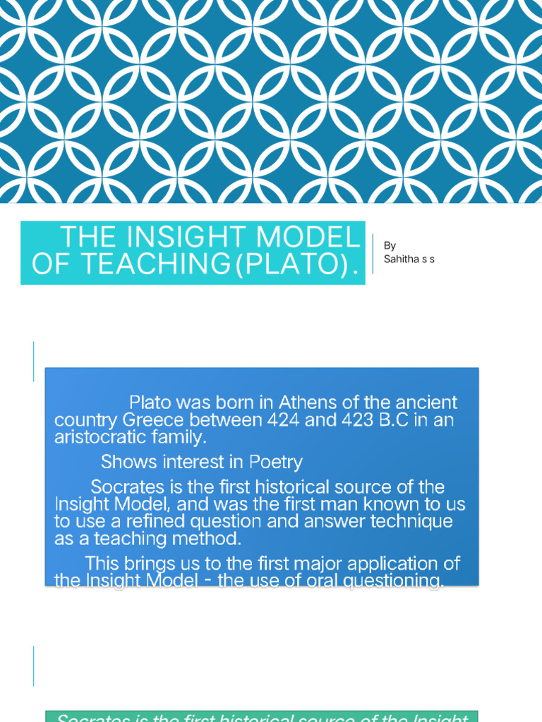 The Insight Model of Teaching | PDF | Knowledge | Behavioural Sciences