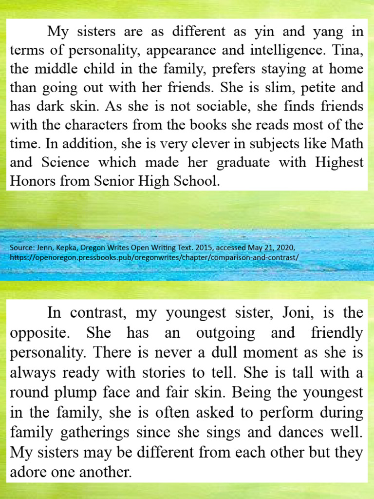 Comparison Contrast Cause Effect | PDF | Cognitive Science | Cognition