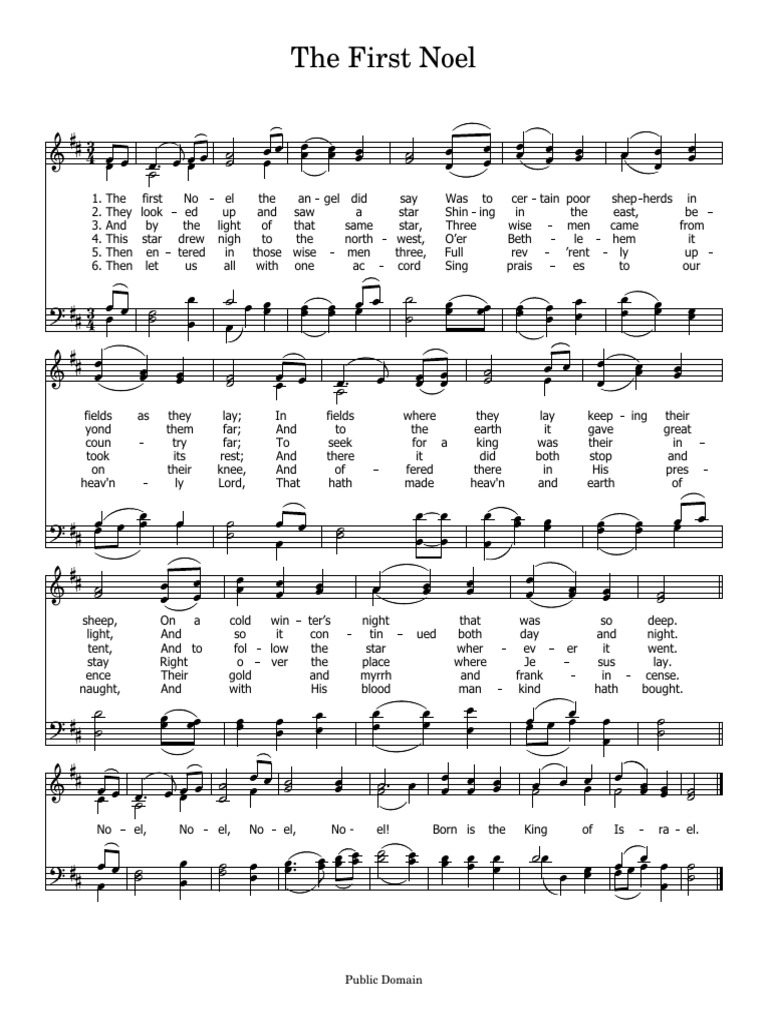 The First Noel Pdf