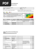Hazard Assessment HIRAC Form Sample | PDF | Risk | Hazards