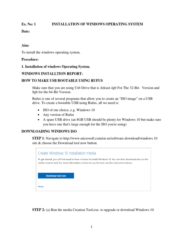 Os Lab Manual | PDF | Windows 10 | Computer File