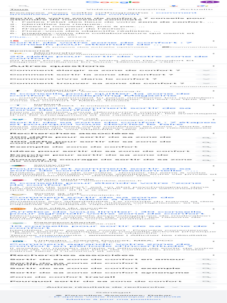 Comment Ameliorer Ton Zone de Confort - Recherche | PDF | Évolution de ...