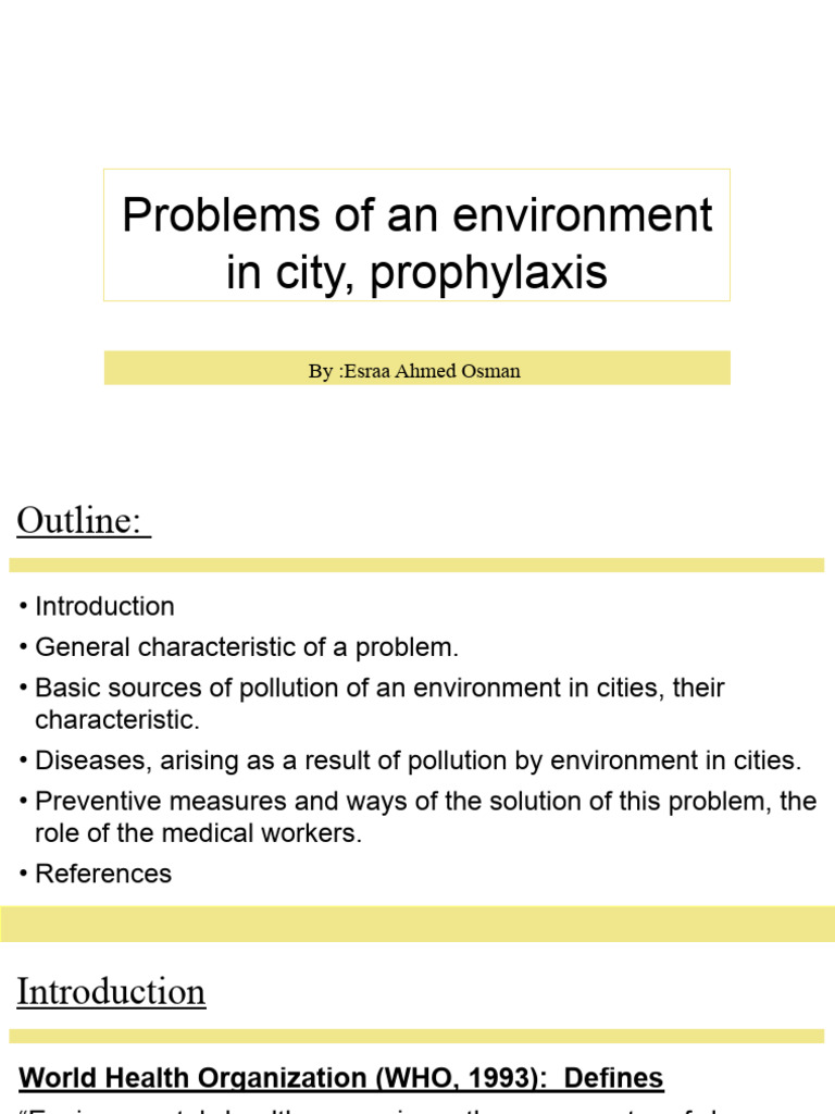 Urban Environmental Health Challenges | PDF | Air Pollution | Pollution