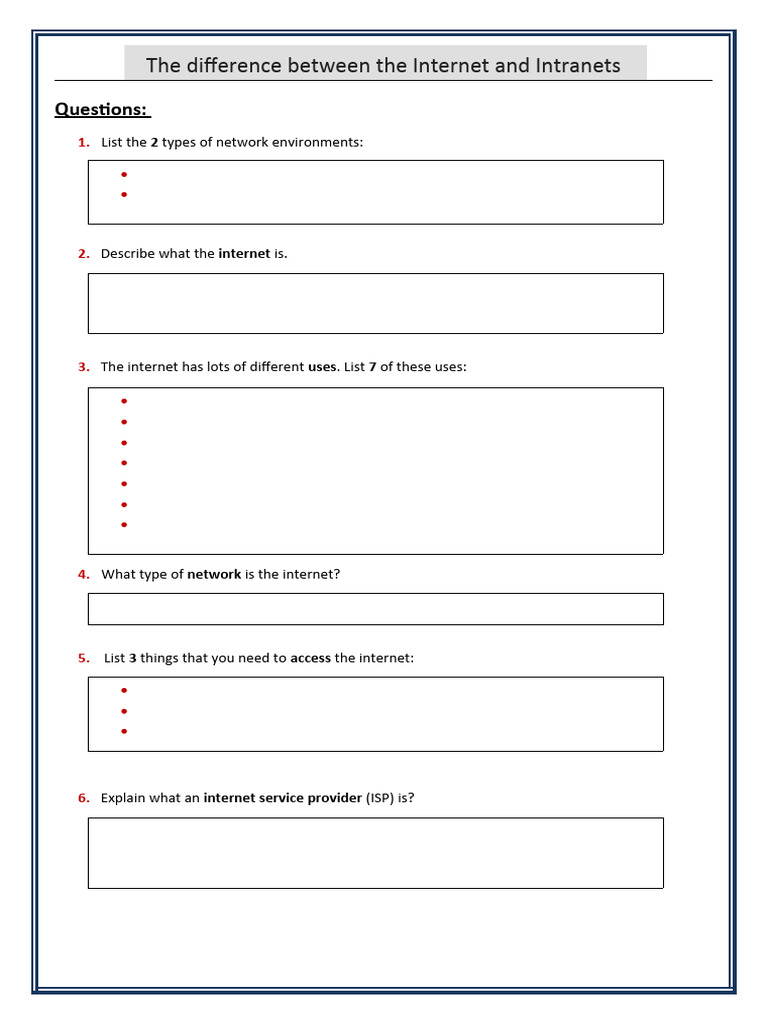 Internet vs. Intranet Explained | PDF