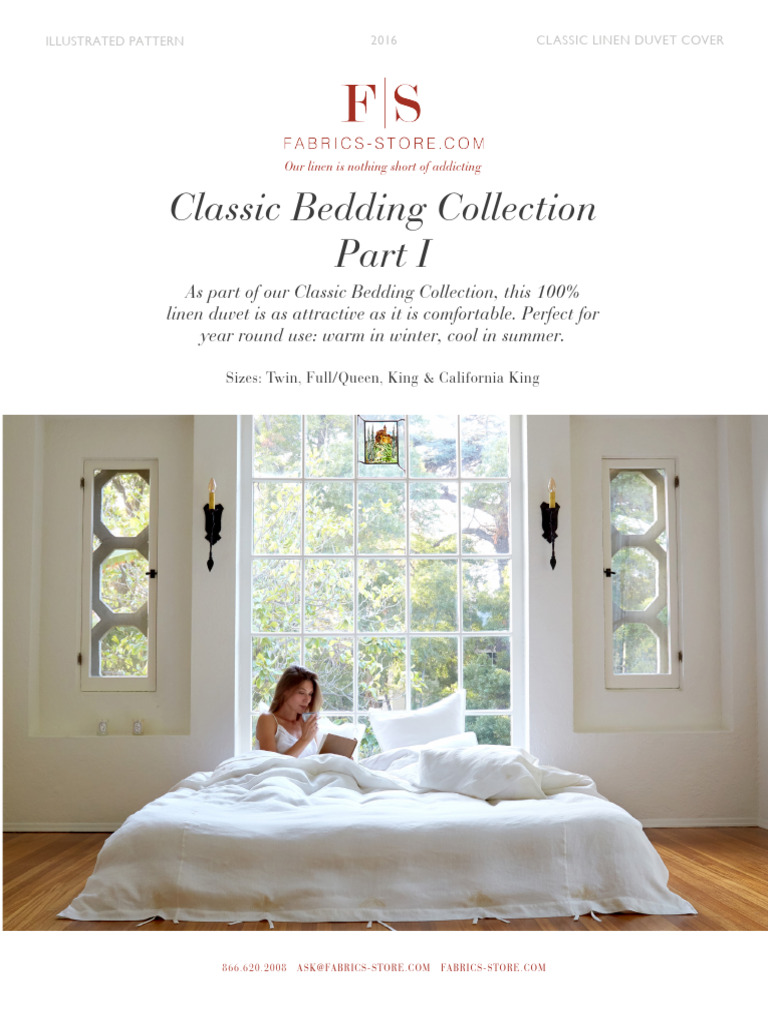Fabrics-store-Classic Linen Bedding - Duvet Cover-1 | PDF | Seam ...